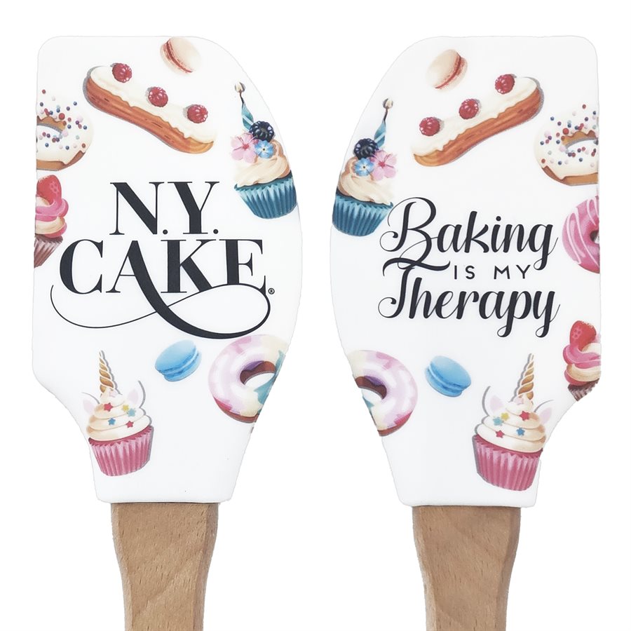 NY CAKE Baking is My Therapy Silicone Spatula – NYCake Academy